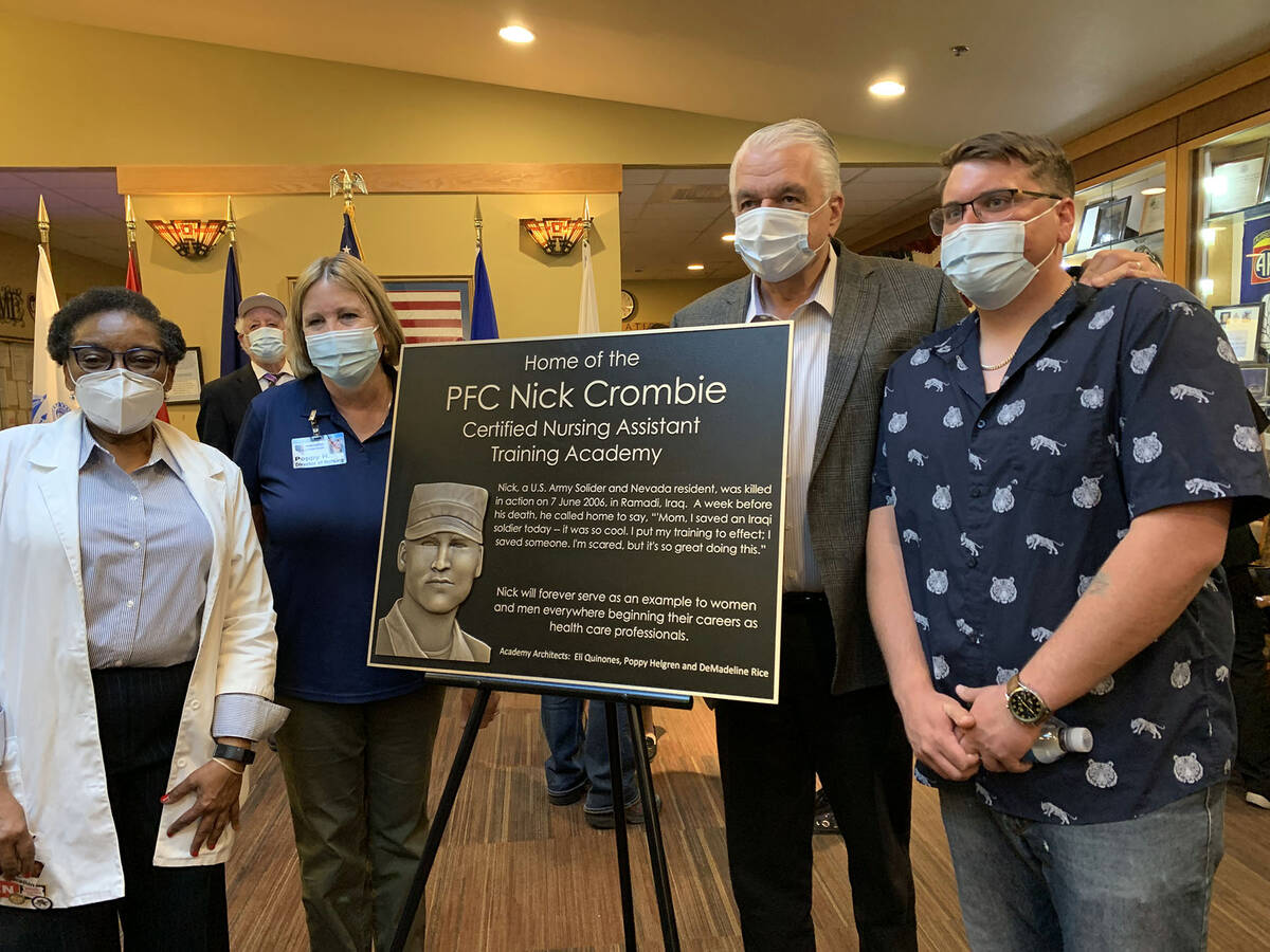 Medic’s service recognized at academy dedication | Boulder City Review