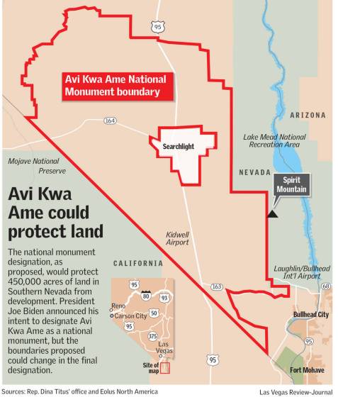 Biden to honor Avi Kwa Ame, designate national monument | Boulder City ...