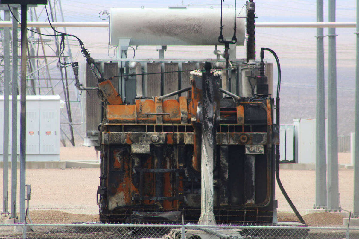 Fire destroys transformer | Boulder City Review