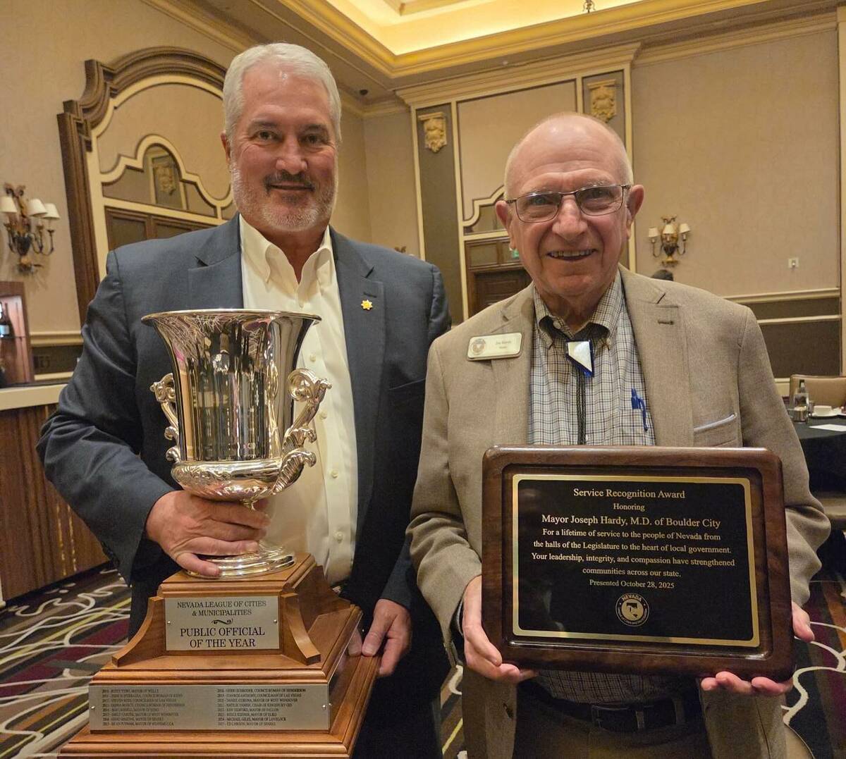 Hardy feted by League of Cities | Boulder City Review